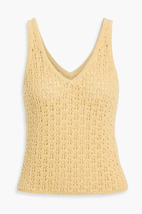 Naadam Crocheted Cotton Tank