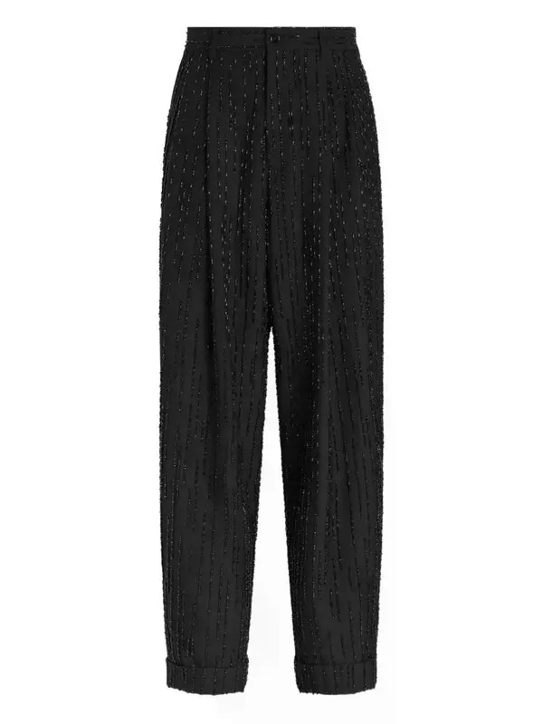 Dolce & Gabbana Embellished-stripe Trousers