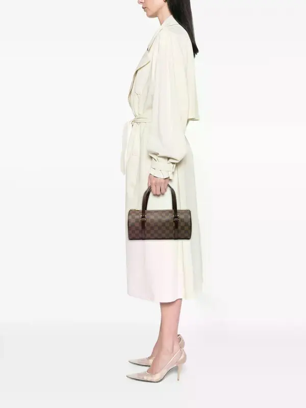LOUIS VUITTON 2005 Damier Ebene Papillon 26 Handbag - Brown
