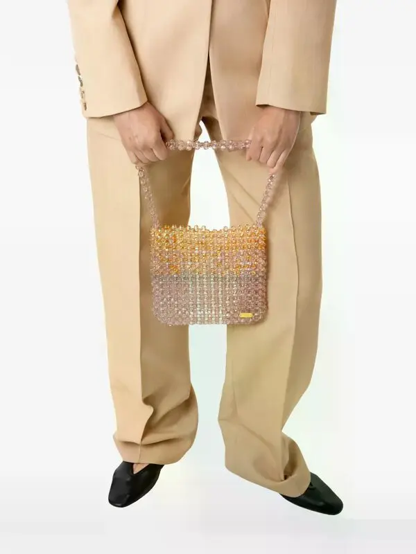 0711 TBILISI Mark Beaded Shoulder Bag