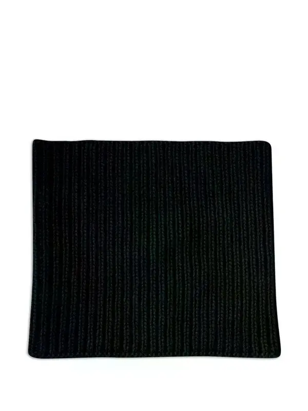 Eric Bompard Ribbed Scarf - Black
