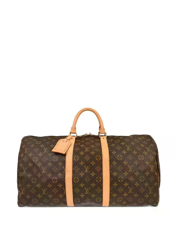 LOUIS VUITTON 2003 55 Keepall Duffle Bag - Brown