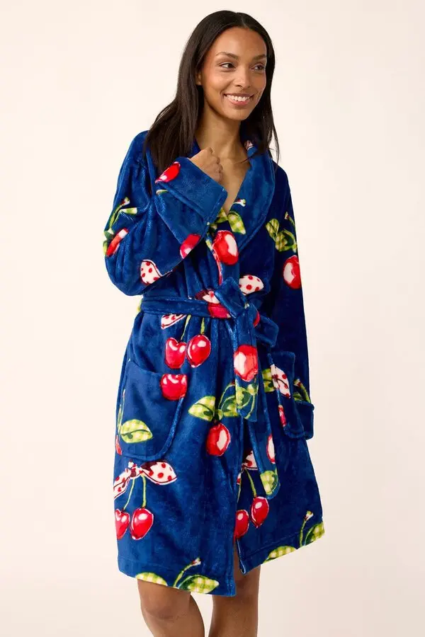 VERA BRADLEY Robe In Cherry Picking - Blue