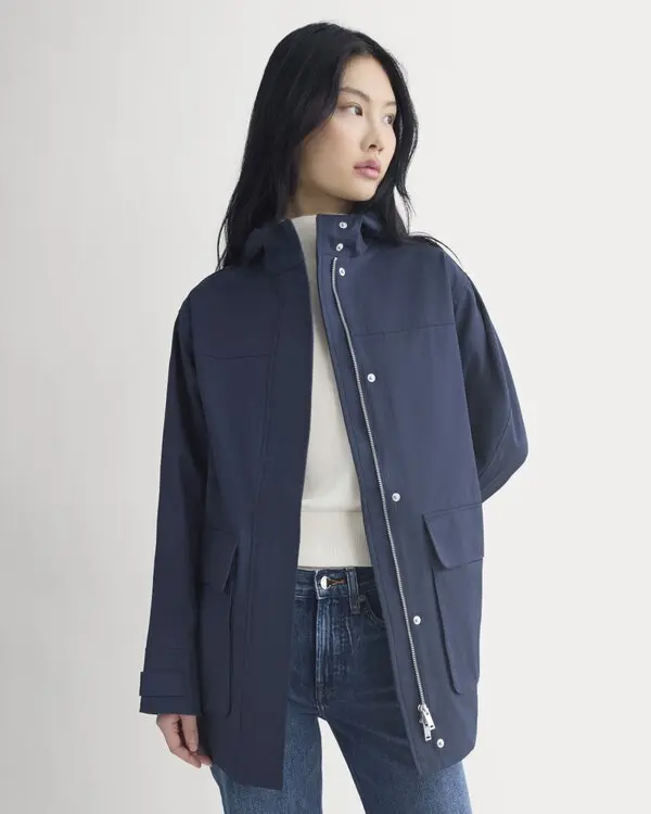 Everlane Hooded Field Jacket - Navy