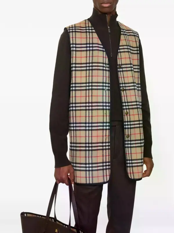 Burberry Check Wool Cashmere Warmer