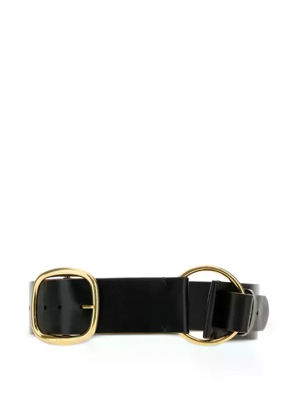 Chloé Buckle Leather Belt - Black