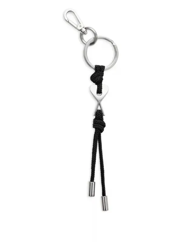AMI Paris De Coeur Heart-charm Keyring - Silver