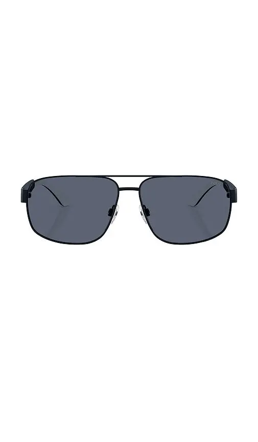 Polo Ralph Lauren Pilot Sunglasses - Matte Navy Blue & Grey