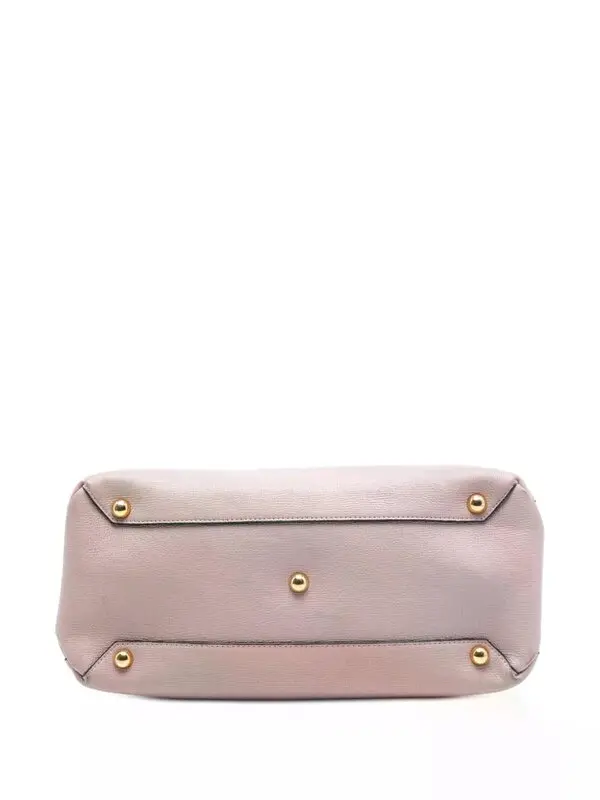 Burberry Leather Banner Satchel - Pink
