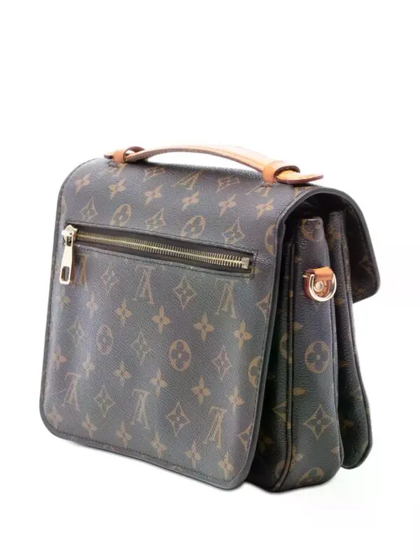 LOUIS VUITTON 2015 Monogram Pochette Metis Satchel - Brown