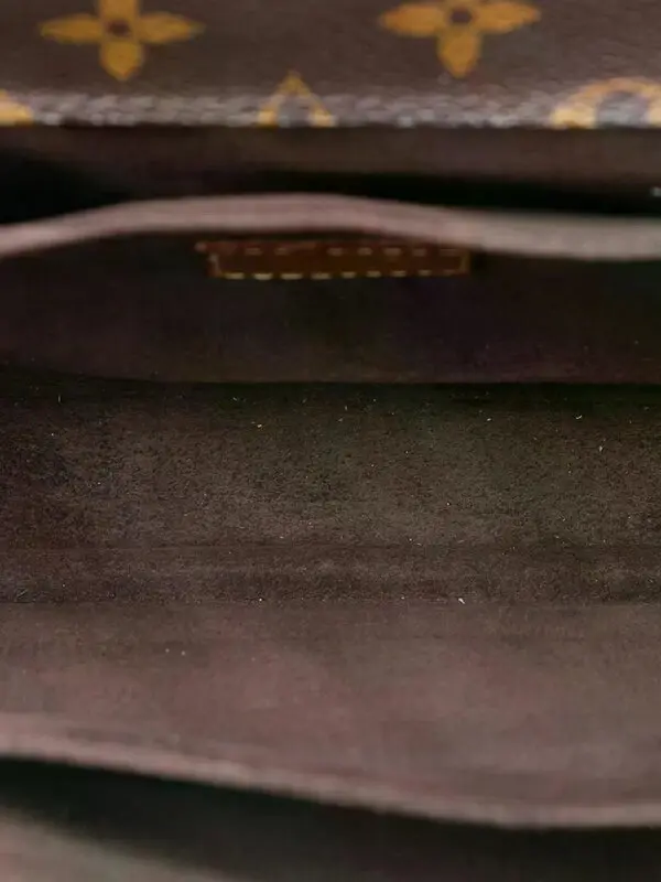 LOUIS VUITTON 2015 Monogram Pochette Metis Satchel - Brown
