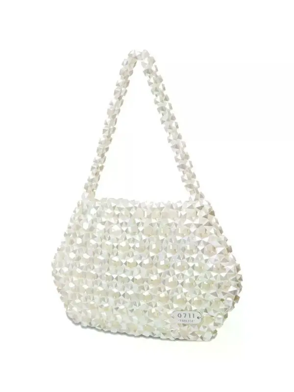 0711 TBILISI Mini Ella Beaded Clutch - Neutrals
