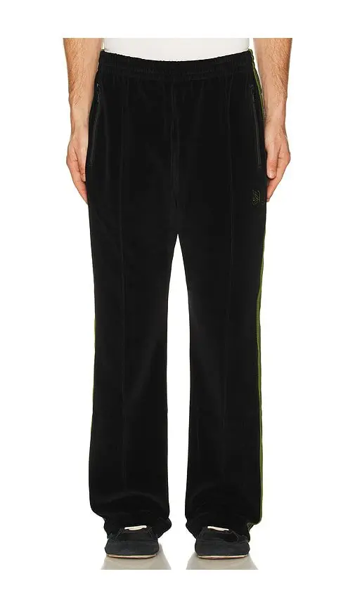 Needles Bootcut Track Pant Cpe Velour In - Black