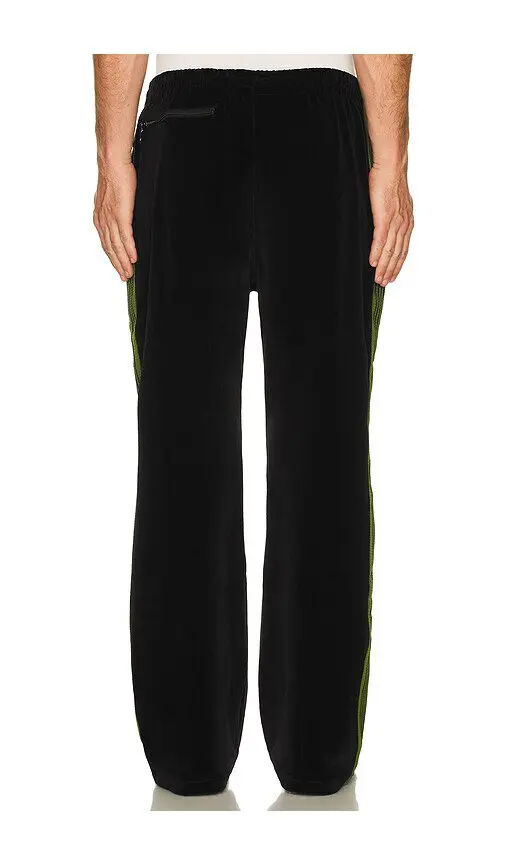 Needles Bootcut Track Pant Cpe Velour In - Black