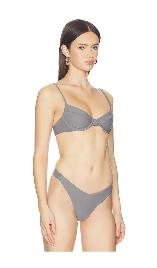 LOVEWAVE The Lenora Top - Stone Gray