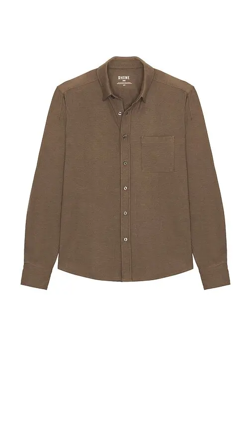 RHONE Work From Home Shirt In Brown