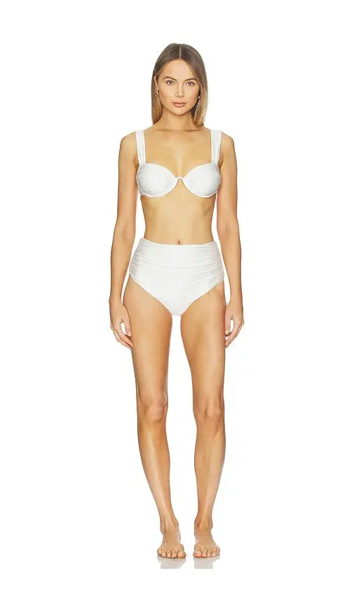 Simkhai Anniston Bikini Top - White