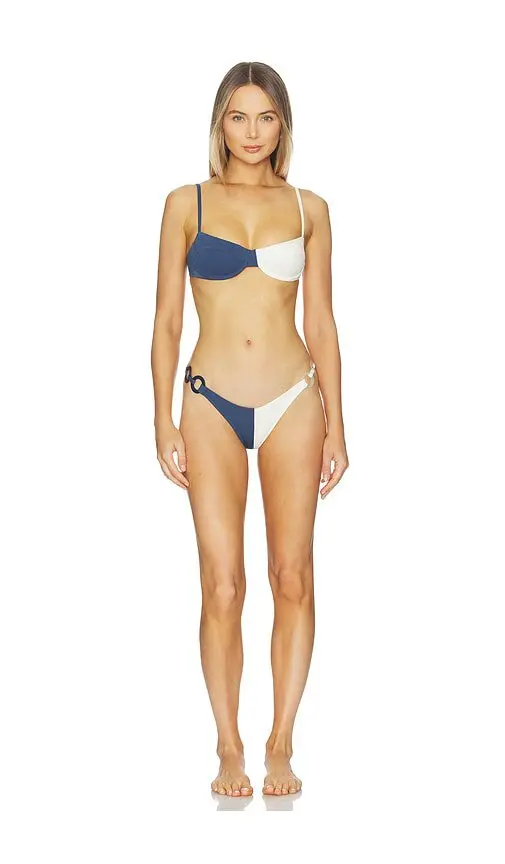 SAUDADE Zuma Bikini Set - Blue & Ivory