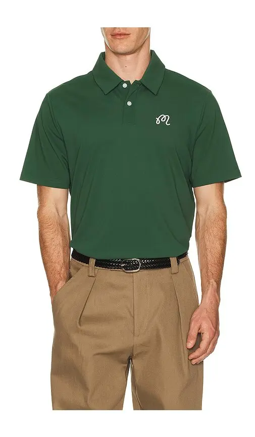 MALBON Fairway Baldwin Polo In Green