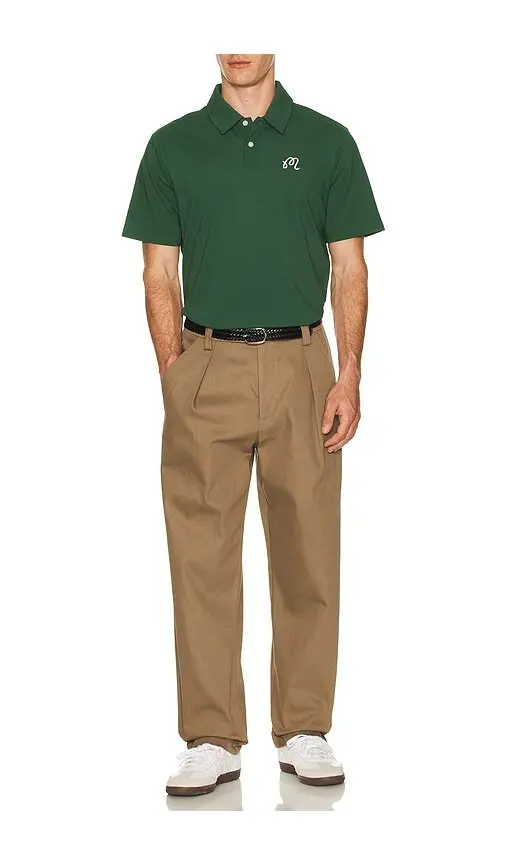 MALBON Fairway Baldwin Polo In Green