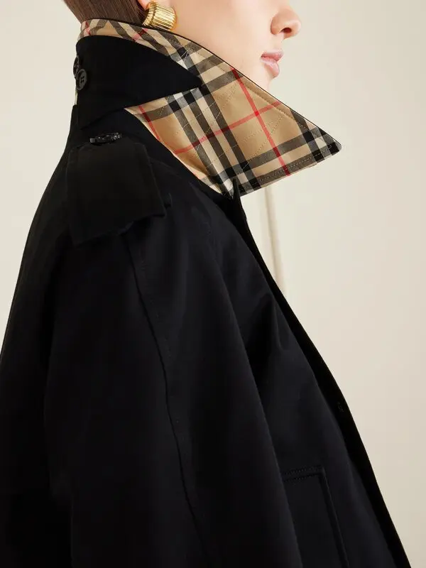 Burberry Double-breasted Cotton-gabardine Jacket