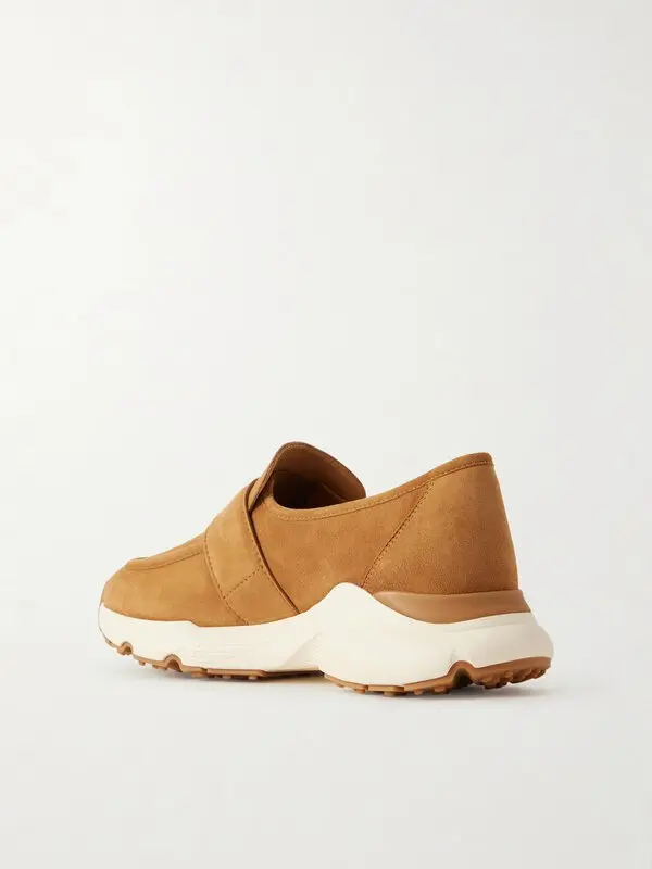 TOD'S Buckled Suede Sneakers