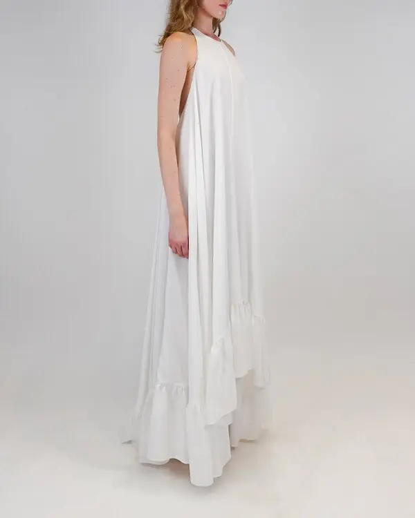 Azeeza Sadie Halter Gown - White