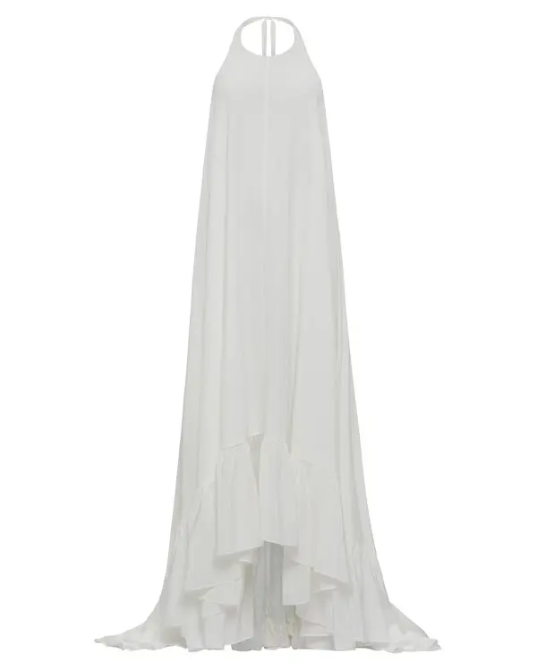 Azeeza Sadie Halter Gown - White
