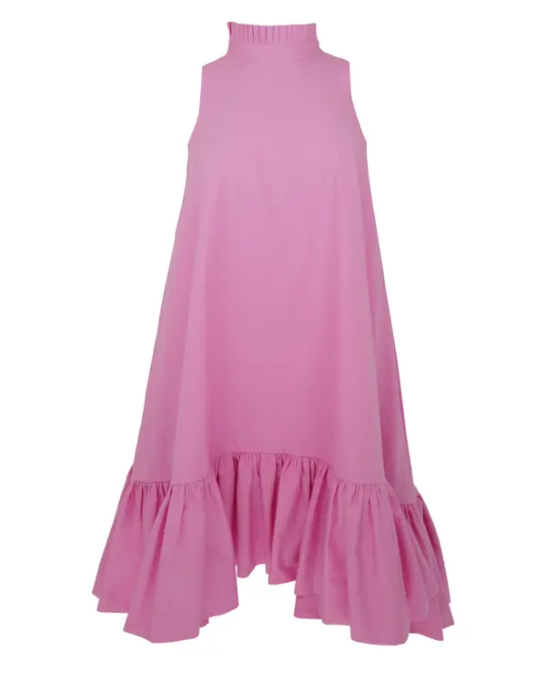 Azeeza Alcott Poplin Mini Dress - Bubblegum