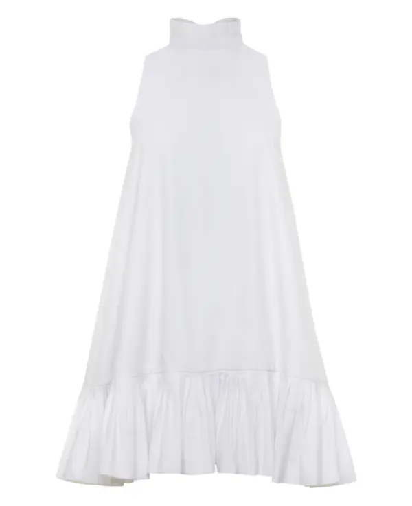 Azeeza Alcott Poplin Mini Dress - White