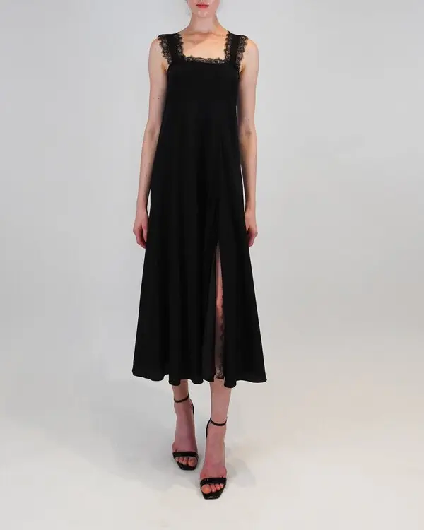 Azeeza Aubrey Cdc Midi Dress - Black