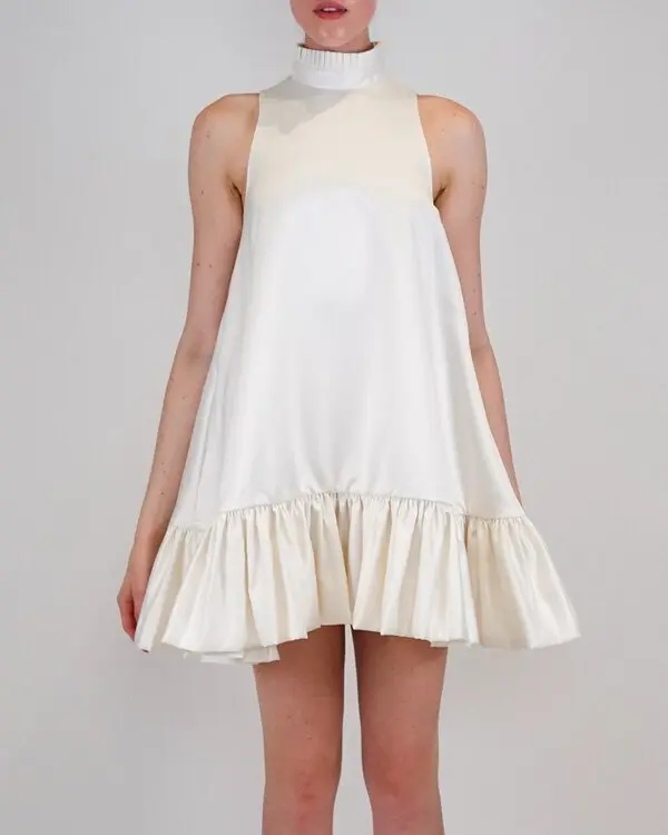 Azeeza Alcott Mini Dress - Cream