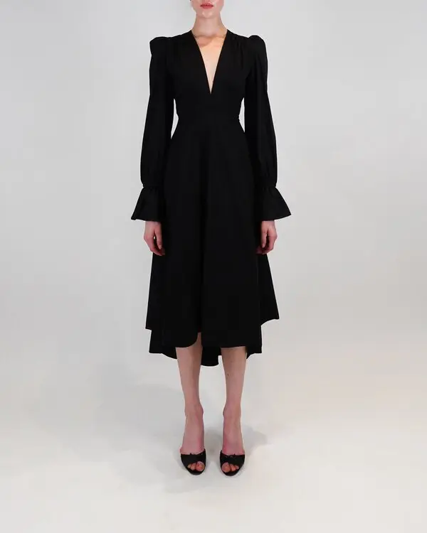 Azeeza Willow Poplin Midi Dress