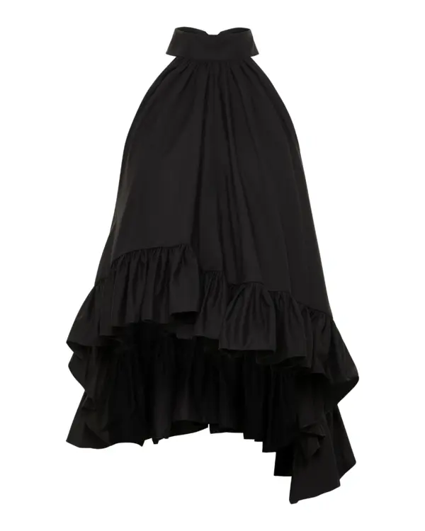 Azeeza Plath Poplin Top - Black