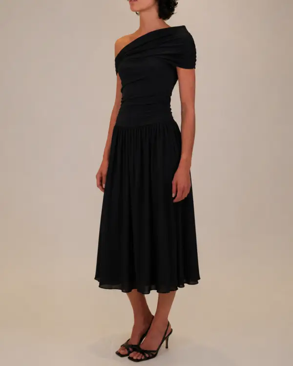 Azeeza Veda Satin Midi Dress