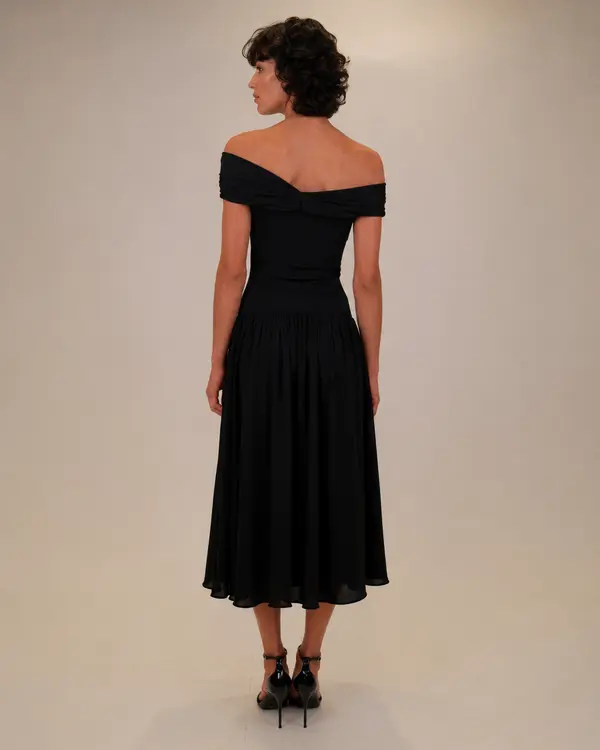 Azeeza Veda Satin Midi Dress