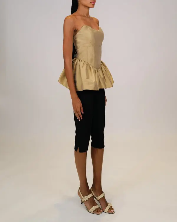Azeeza Naina Taffeta Top - Magenta