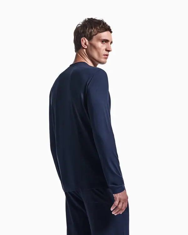 Giorgio Armani Stretch-modal Crew-neck T-shirt