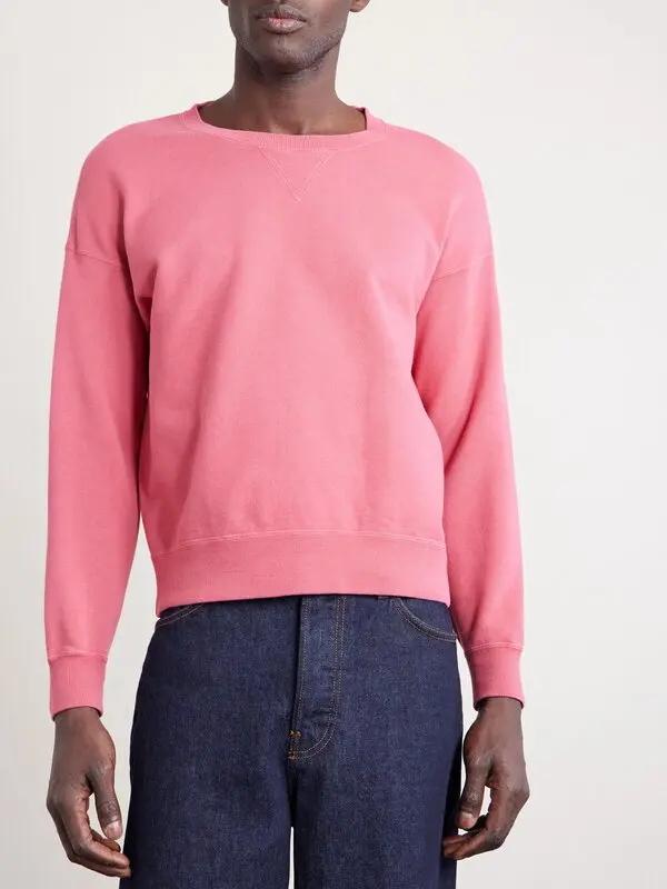 Visvim Jumbo Sb Cotton-jersey Sweatshirt - Red