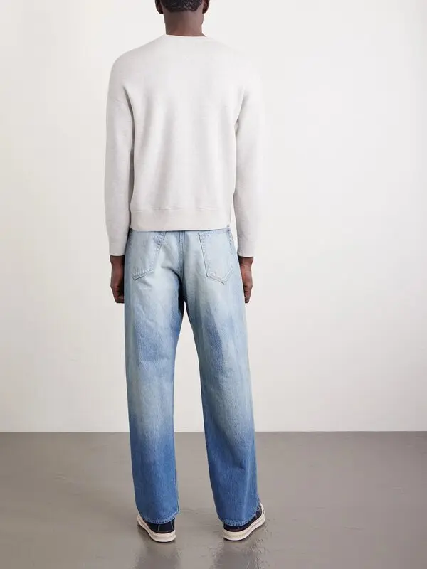 Visvim Wool And Cotton-blend Jersey Sweatshirt - Gray