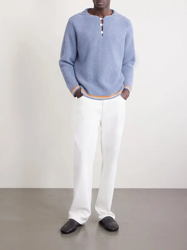 BODE Boat Deck Ribbed Virgin Wool Sweater