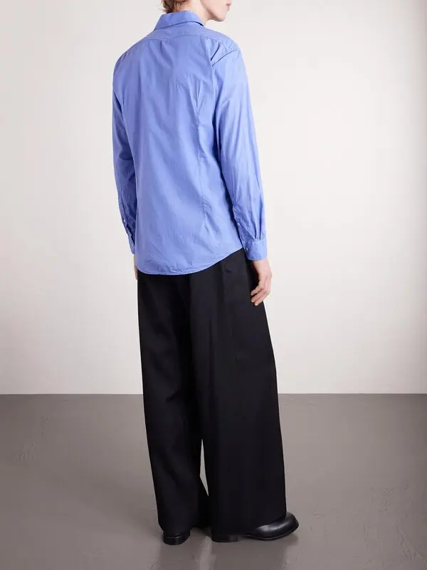 Massimo Alba Genova Cotton Shirt - Blue