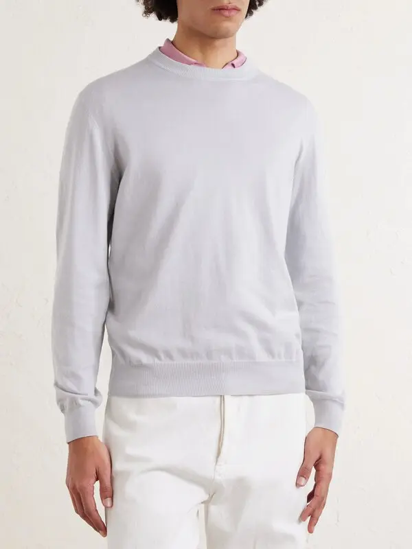 Altea Cotton Sweater - Gray