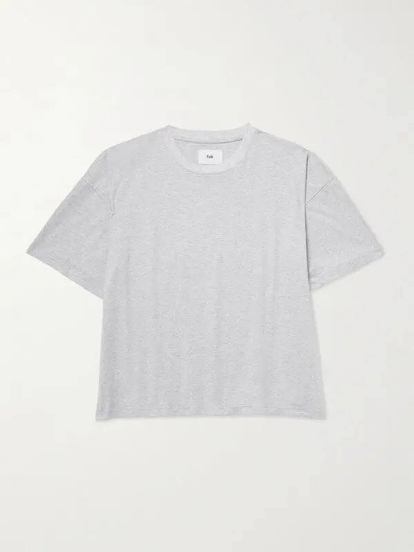 Folk Oversized Cotton-jersey T-shirt