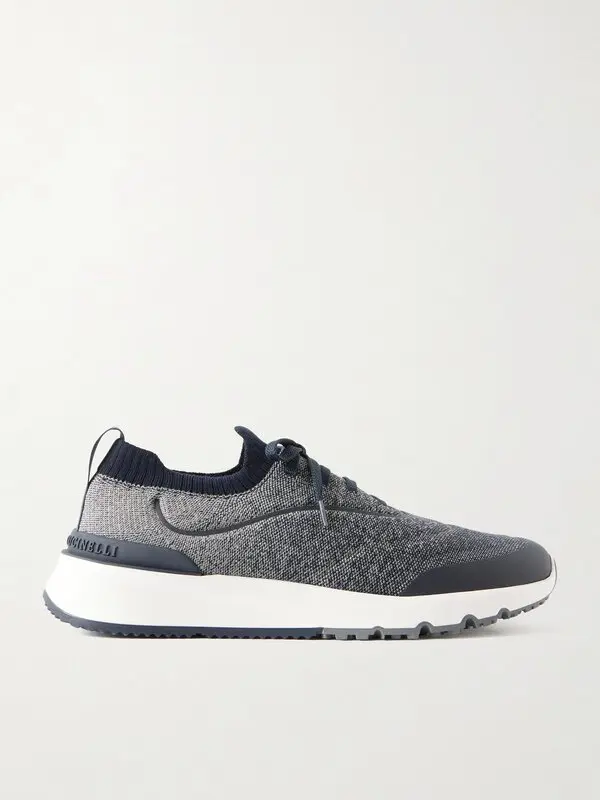 Brunello Cucinelli Stretch-knit Sneakers