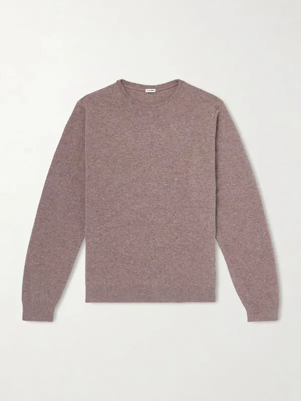 JIL SANDER Wool And Cashmere-blend Crewneck Sweater