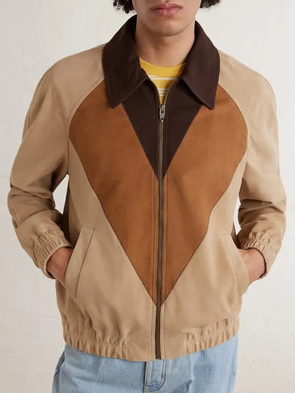 Valentino Garavani Panelled Suede Jacket
