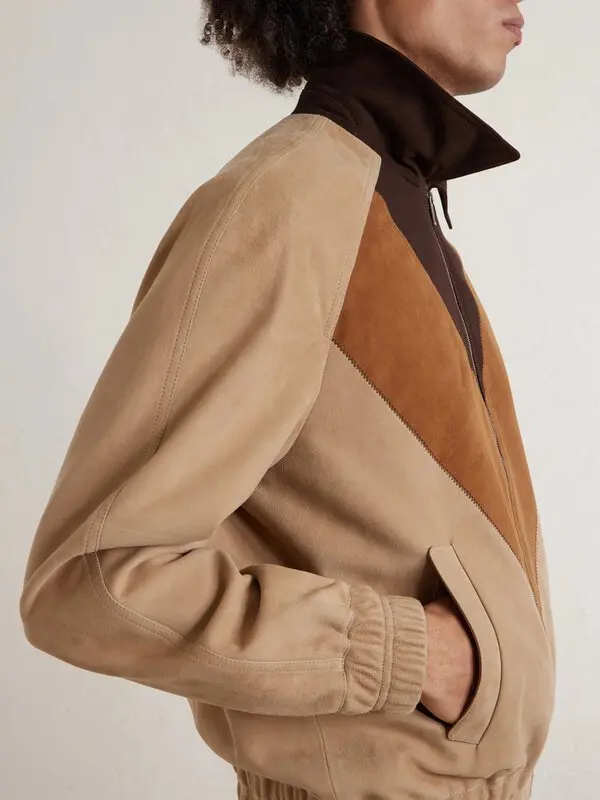 Valentino Garavani Panelled Suede Jacket