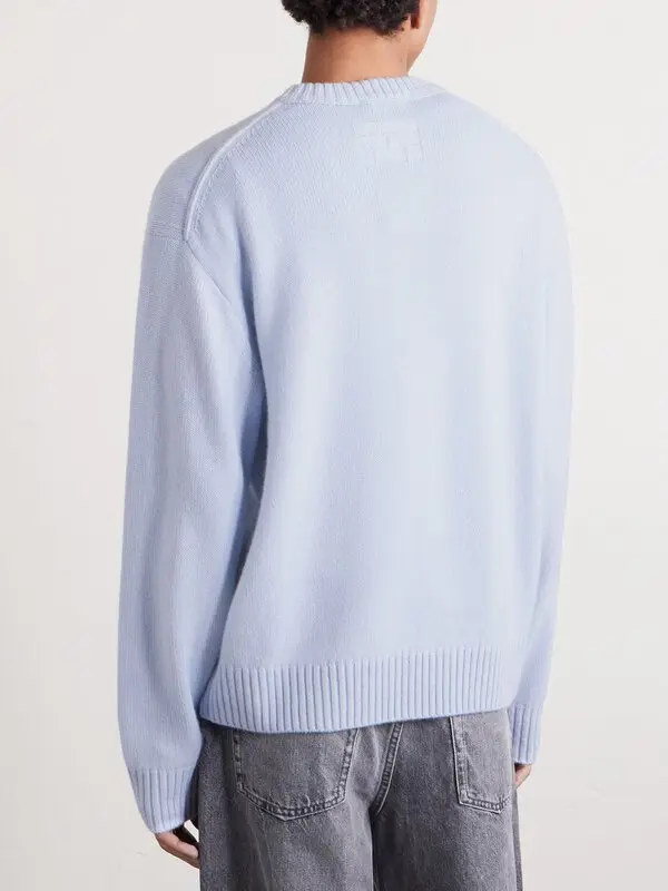 FRAME Cashmere Crew-neck Sweater - Blue