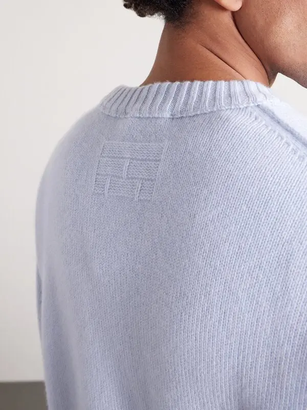 FRAME Cashmere Crew-neck Sweater - Blue